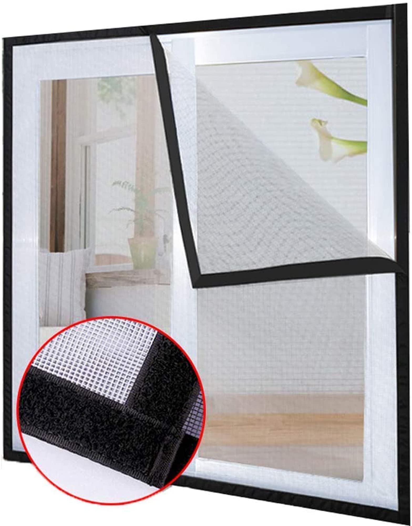 Cat Proof Window Screen Cat Window Safety Net - Self-Adhesive Mesh ...