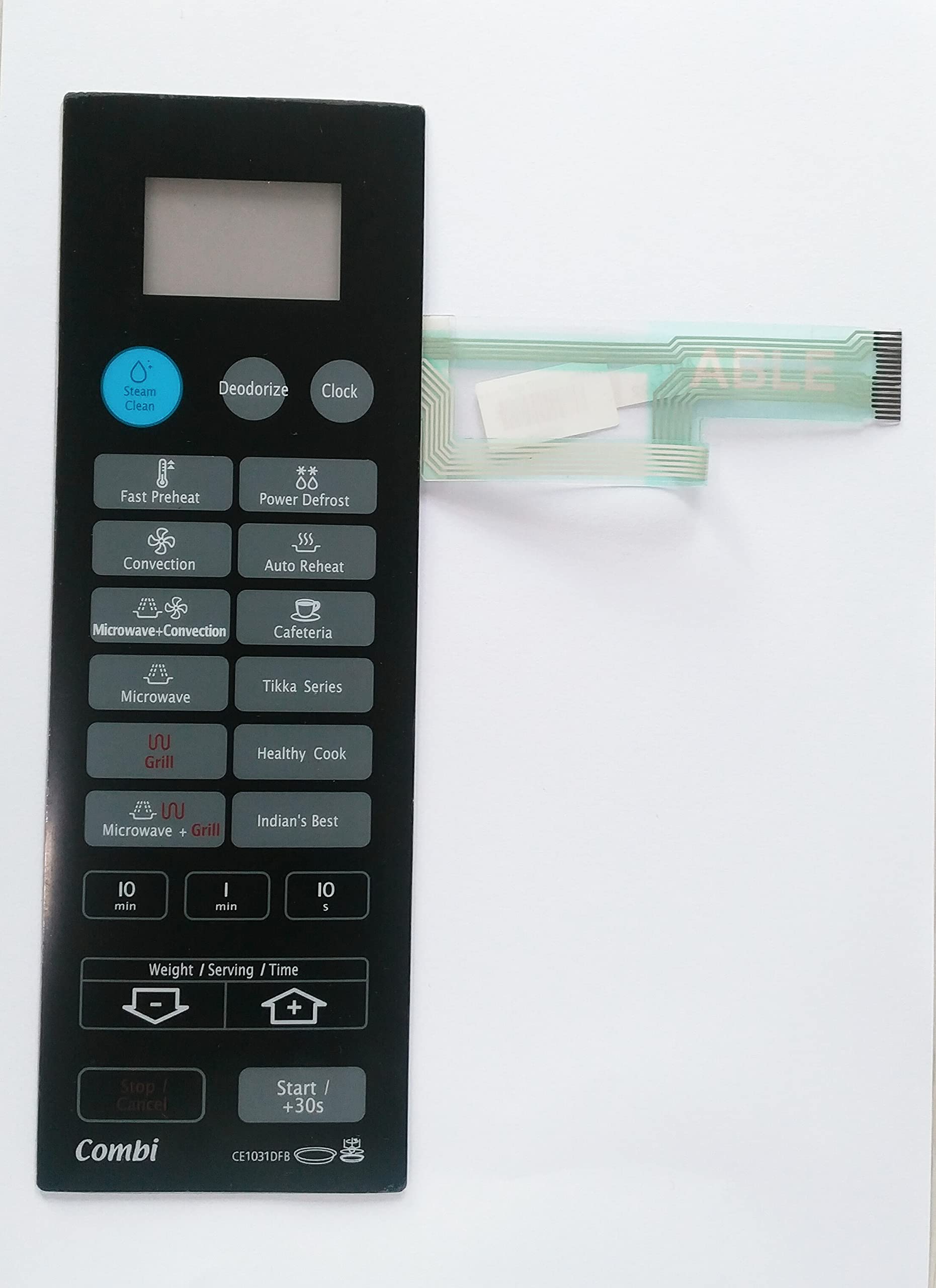 ABLE CE1031DFB Microwave Oven Membrane Keypad (Black) : Amazon.in: Home ...