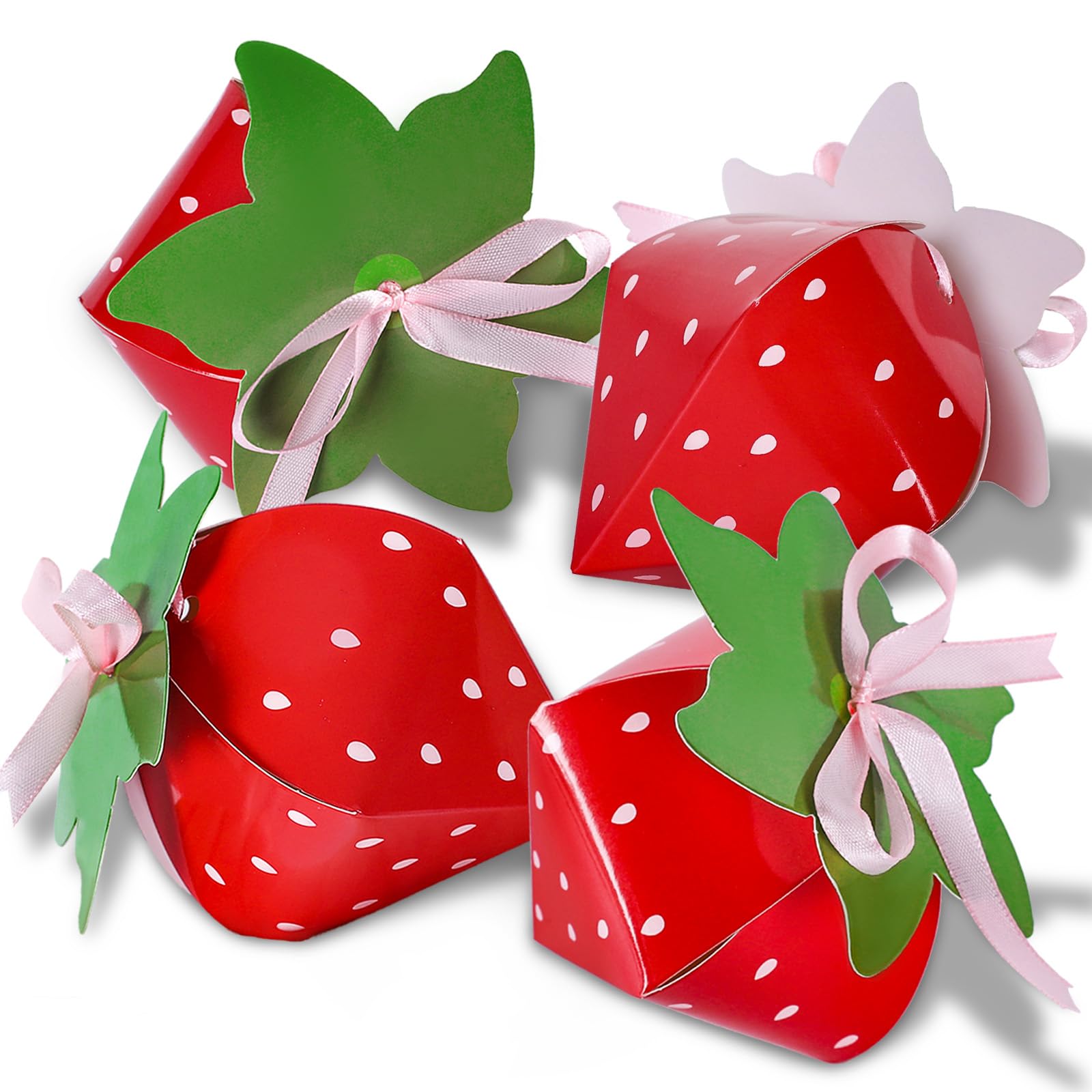 Amazon.com: AnyDesign 24Pcs Strawberry Party Favor Treat Boxes Sweet ...