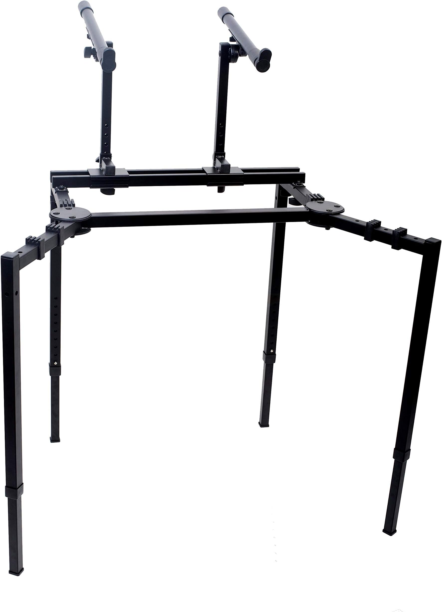 Amazon.com: Rockville Z55 2-Tier Keyboard Stand 250lb Z-Style ...