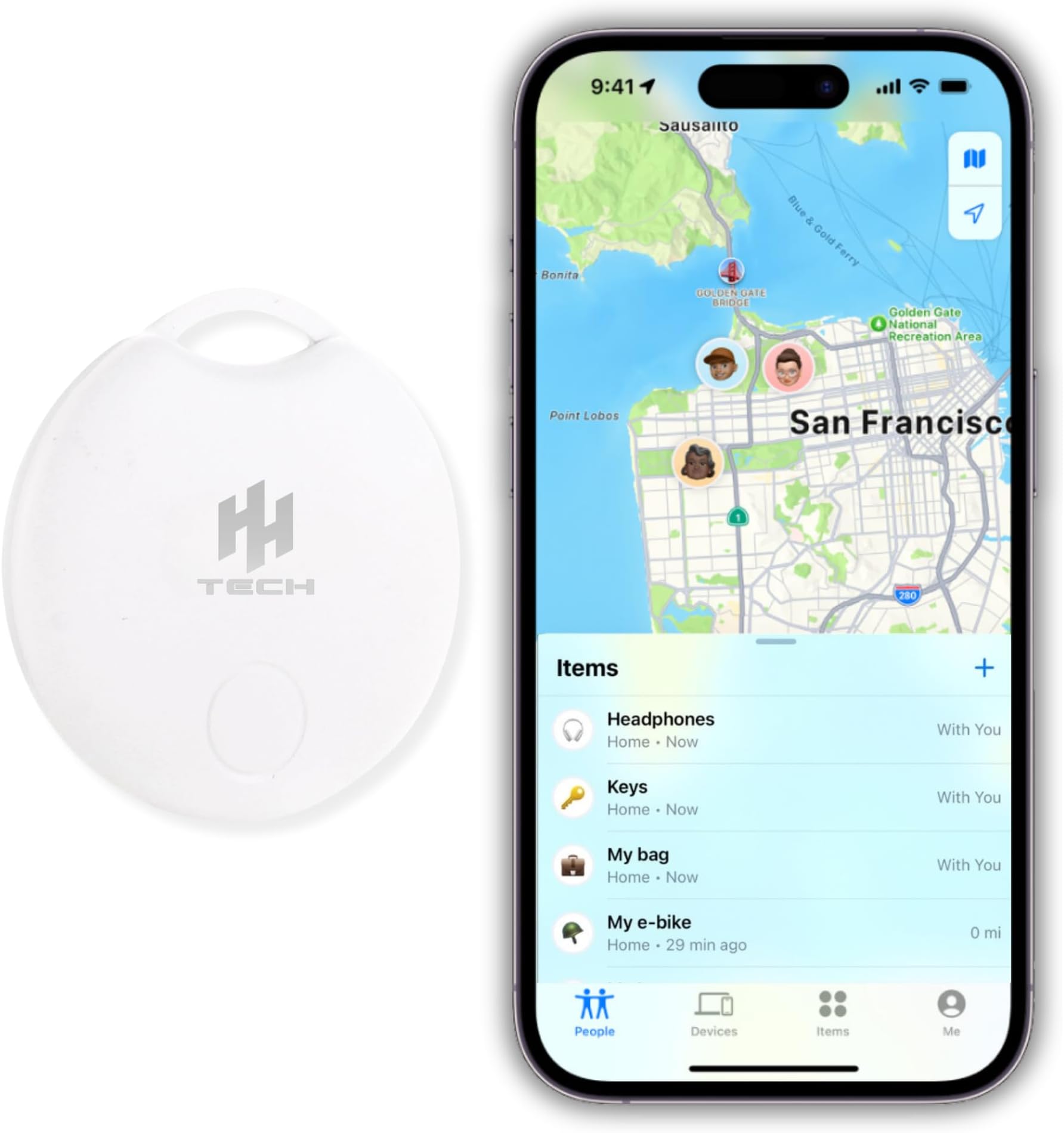 XUBX 4 Pack Key Finders, Smart Bluetooth Tracker with Anti-Lost Alarm ...