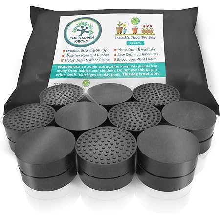 Amazon.com: The Garden Gecko Invisible Pot feet for outdoor plant pots ...