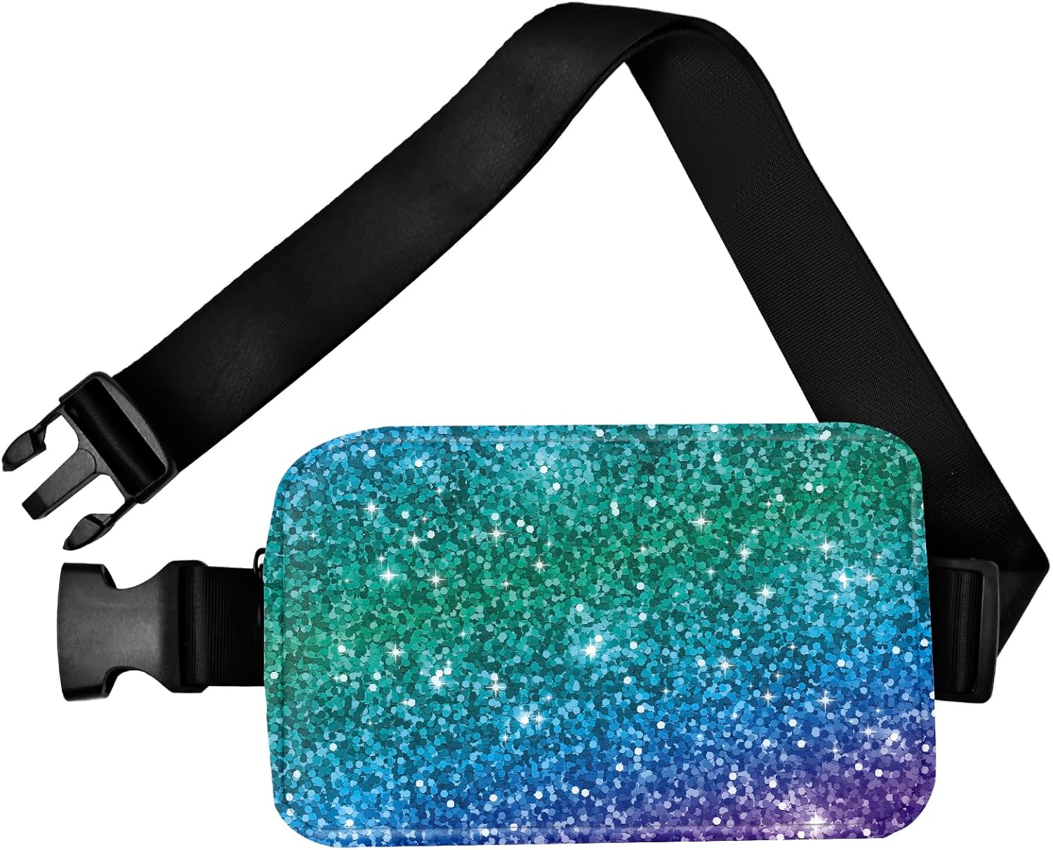 Amazon.com | Rainbow Fanny Pack Everywhere Belt Bag Glitter Crossbody ...