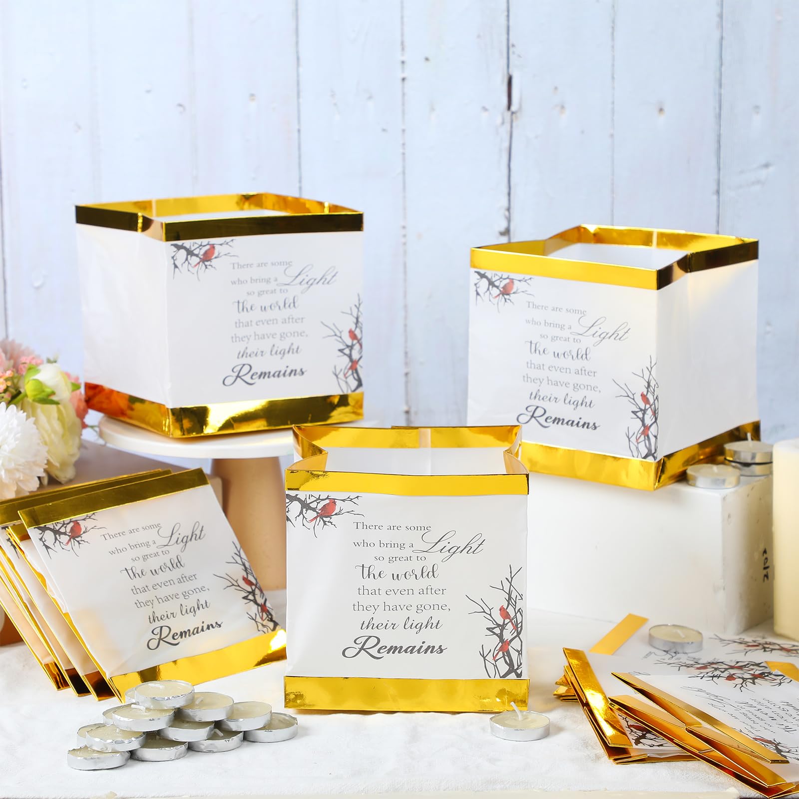 Snapklik.com : Tujoe 36 Set Chinese Floating Square Paper Lanterns For ...