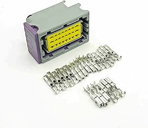 Amazon.com: Wmacse 1 Set FCI ECU Connector 24 Pin 24 Way Female Housing ...