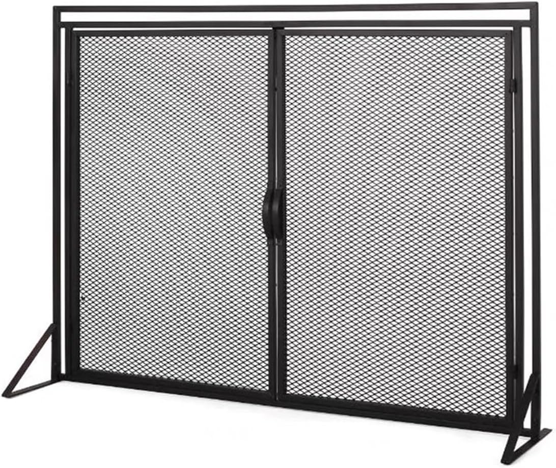 Amazon.com: Fireplace Screen Panel European Style Living Room Iron ...