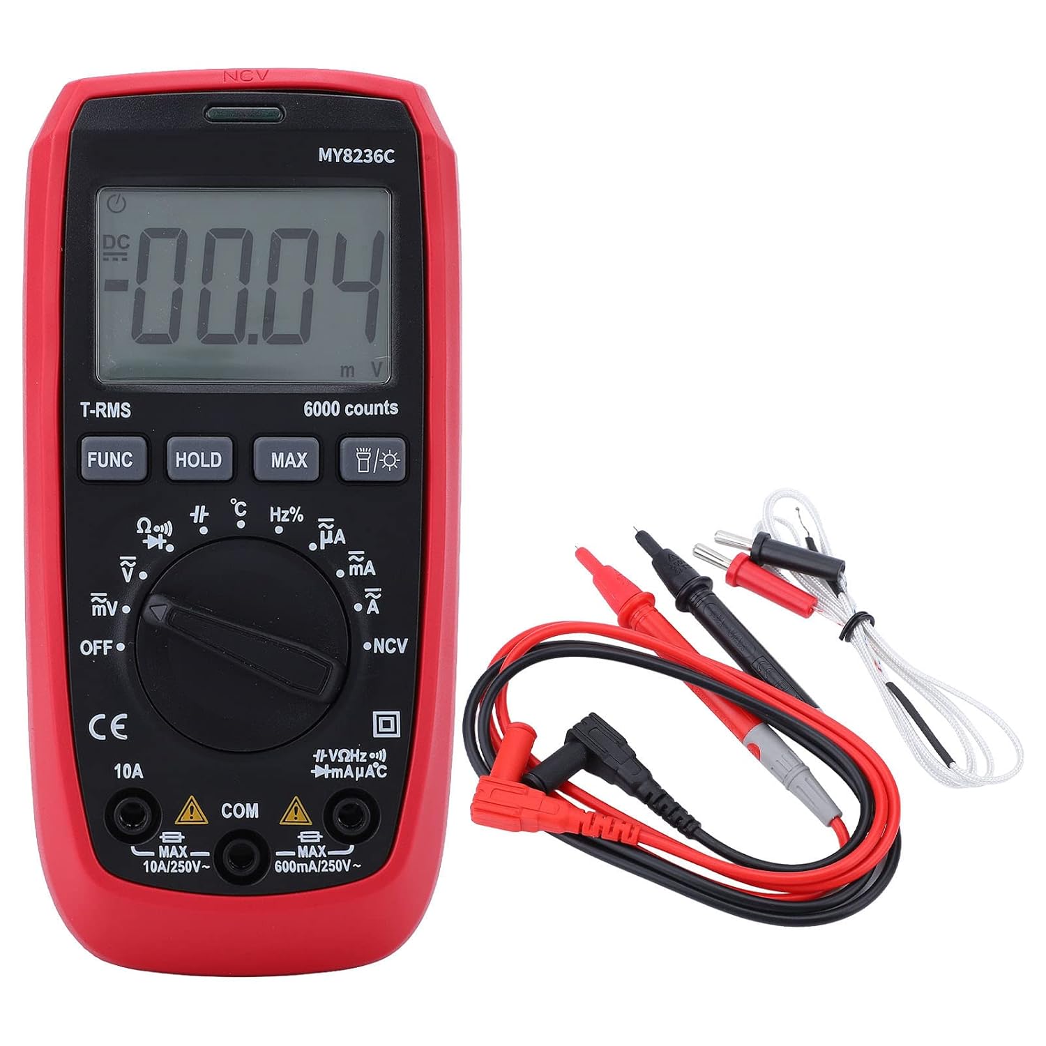 Digital Multimeter, Industrial Grade Reading Electric Voltmeter Tester ...