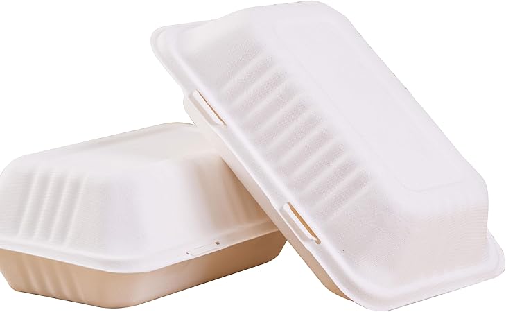 Amazon.com: Goboxad 25 Pack Eco-Friendly and Disposable Clamshell Take ...