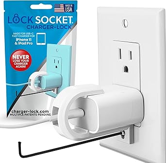 Amazon.com: Lock Socket USB-C Fast Charger Lock- Anti Theft Chid-Safe ...