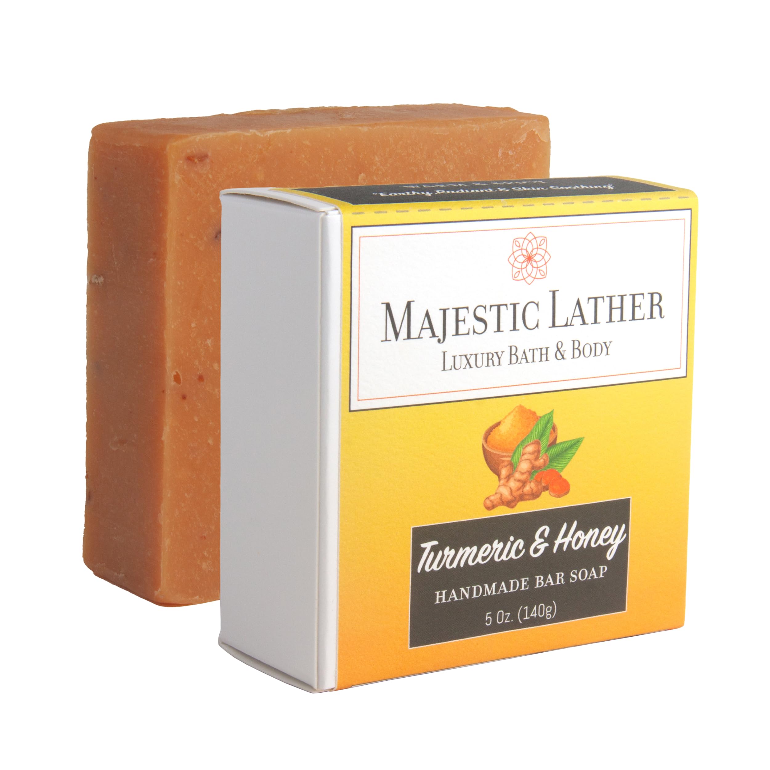 Amazon.com : Turmeric & Honey Luxury Handmade Bar Soap for Face & Body ...