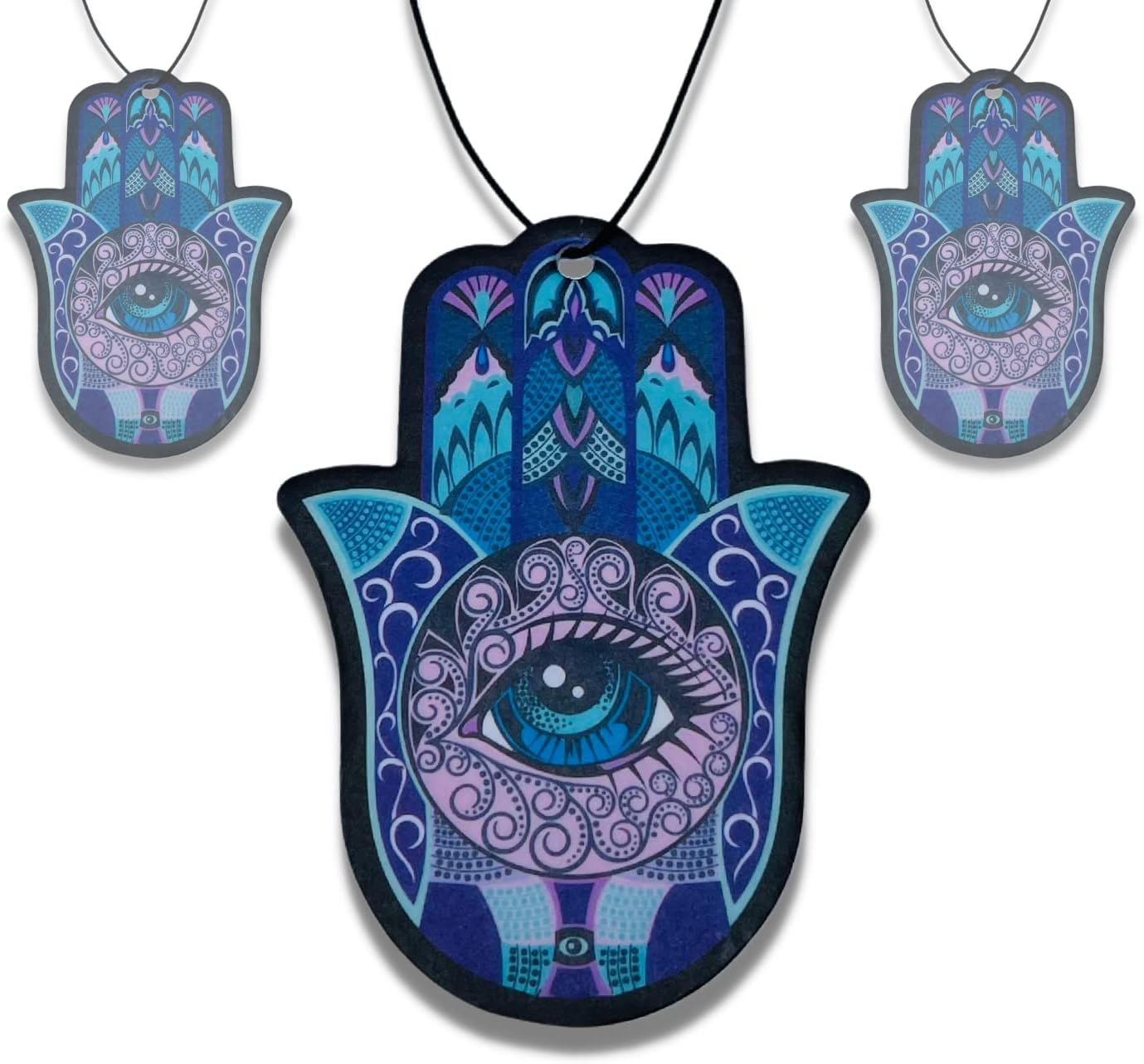 Amazon.com: Hamsa Hand Car air Freshener 3 Pack Scented (Wild ...