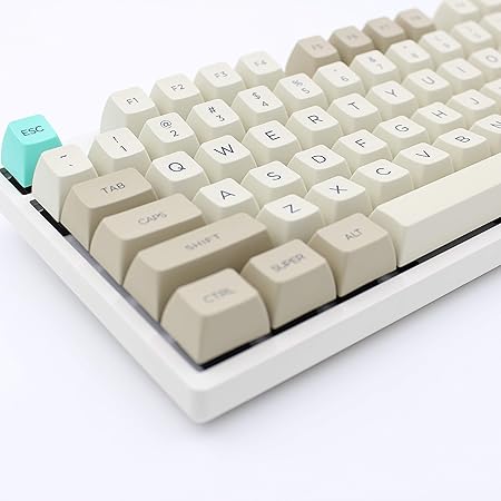 Amazon.com: ONECAP Retro Beige 178 Keys SA PBT Keycap Sublimation ...