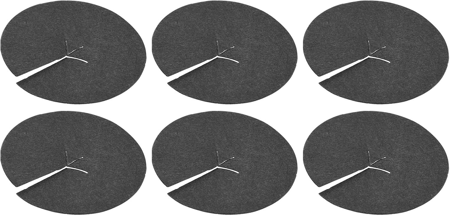 M METERXITY 6 Pcs Mulch Ring - Round Non-Woven Fabric Tree Protector ...