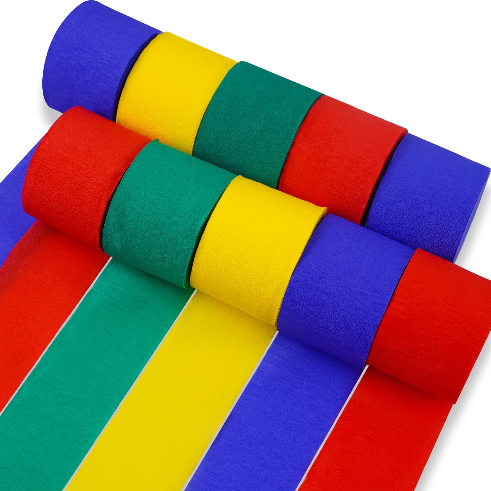 Amazon.com: PartyWoo Crepe Paper Streamers 10 Rolls 820ft, Pack of Blue ...