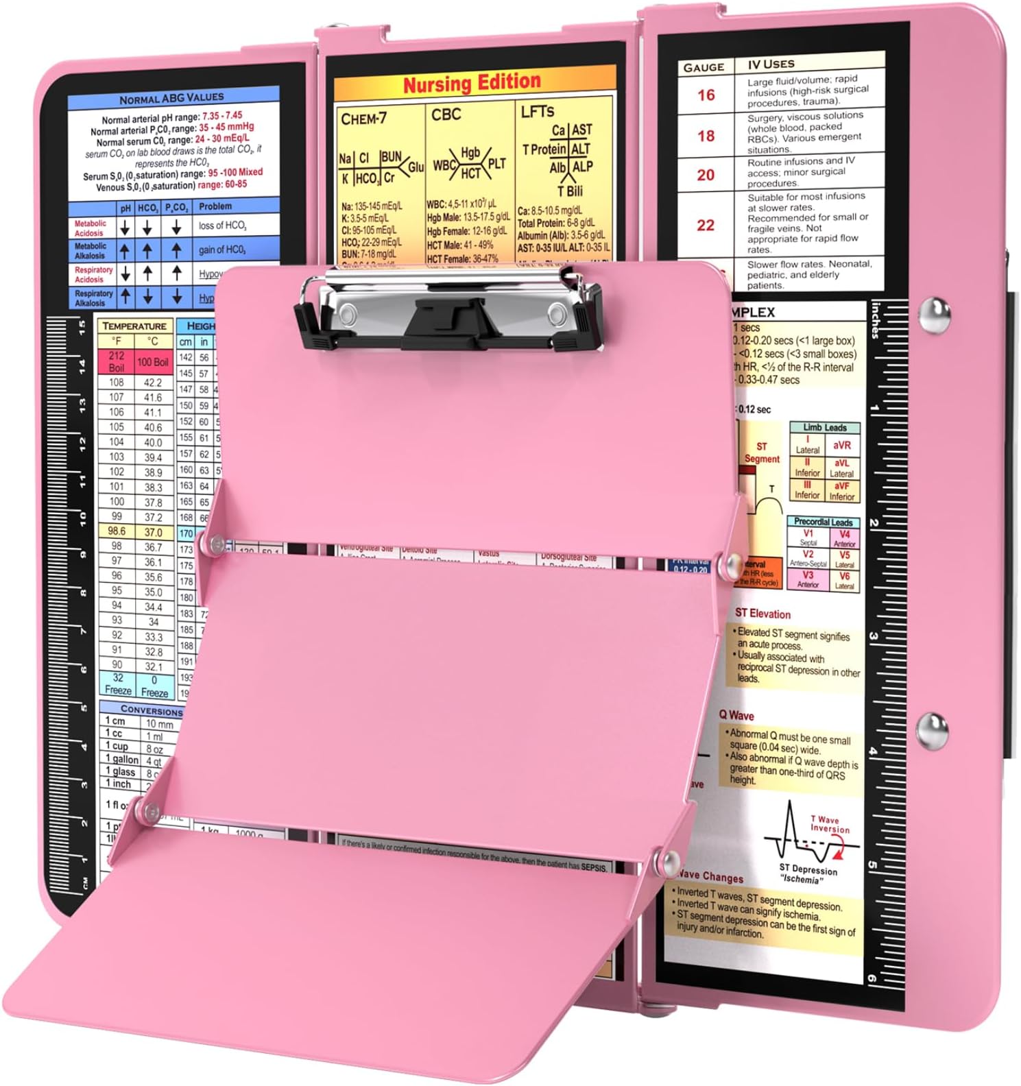 Amazon.com : Nursing Clipboard Foldable, Foldable Clipboard w/Nursing ...