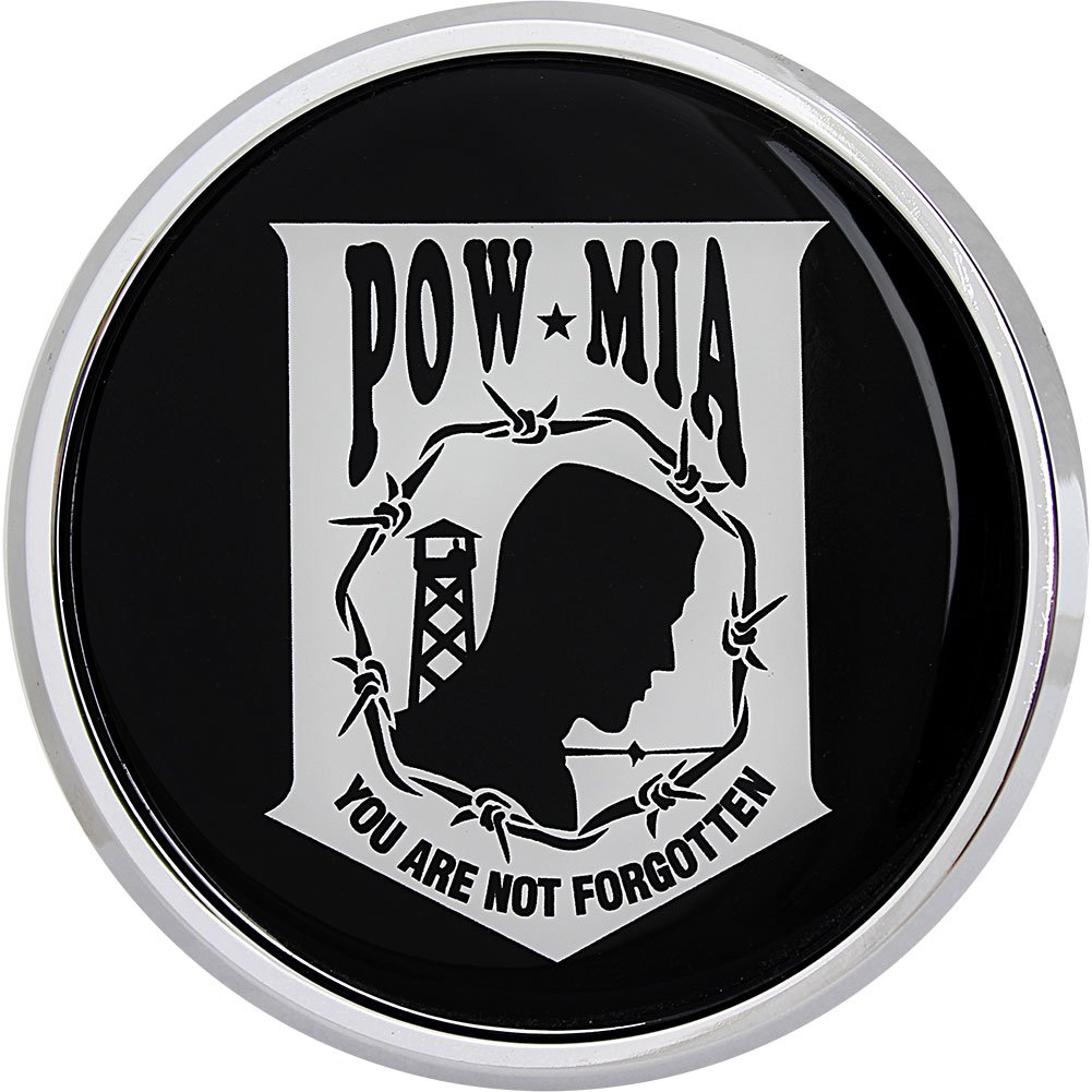 Amazon.com: POW/MIA Military Veteran Chrome Auto Emblem : Automotive