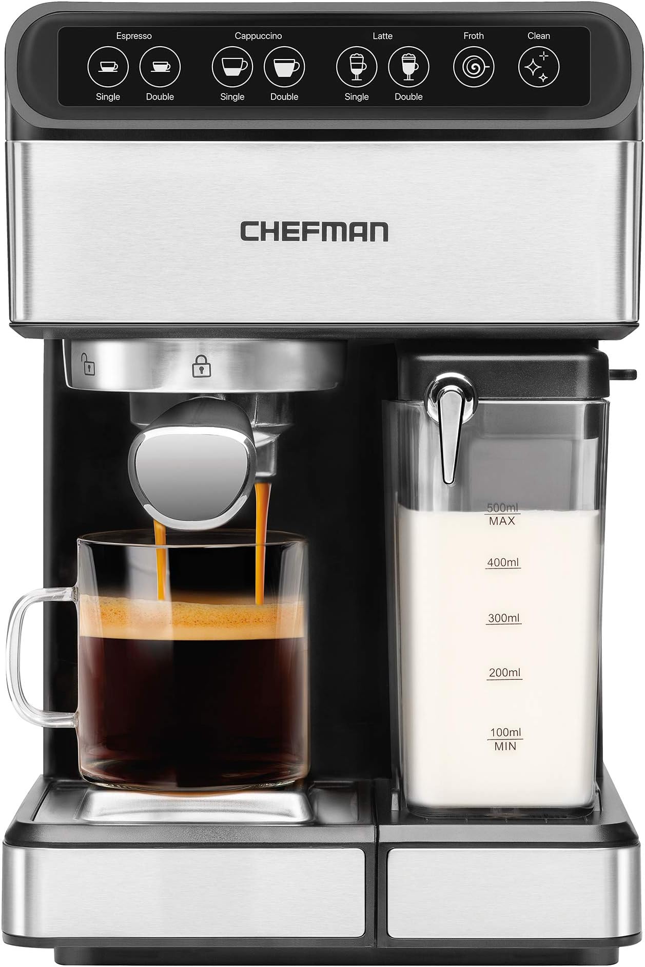 Maquina para preparar café espresso y capuchinos Chefman Barista Pro de ...