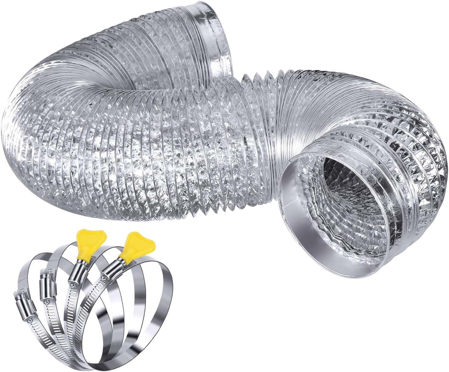 Amazon.com: Steelsoft Heavy Duty 4"Flexible Dryer Vent Exhaust Duct ...