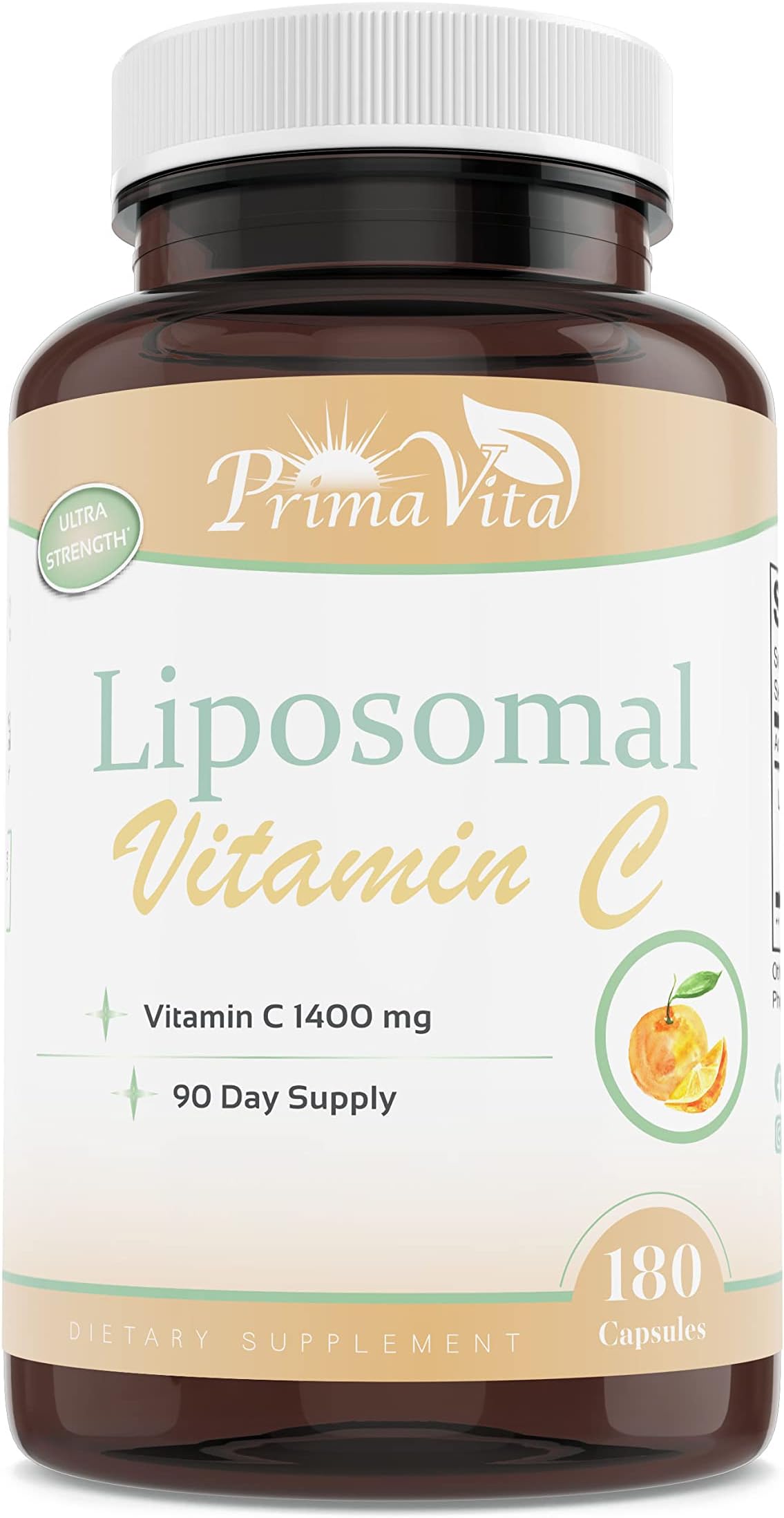 Amazon.com: PrimaVita Liposomal Vitamin C 1400mg Capsules, Immune ...