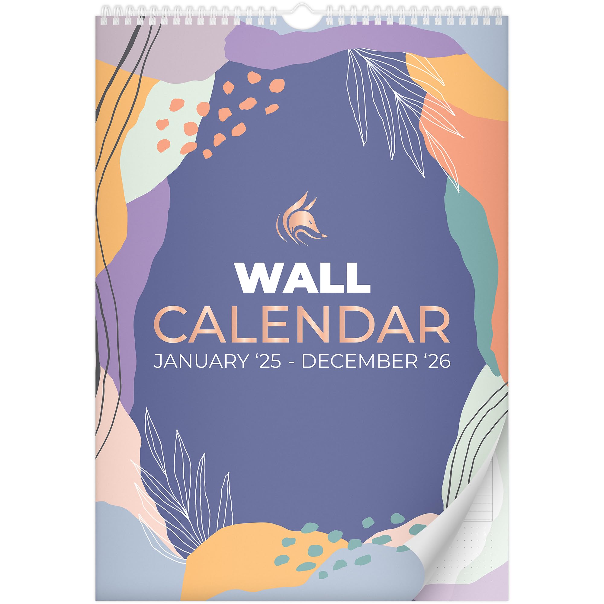 Clever Fox 2025-2026 Wall Calendar – 24-Month Vertical Calendar with ...