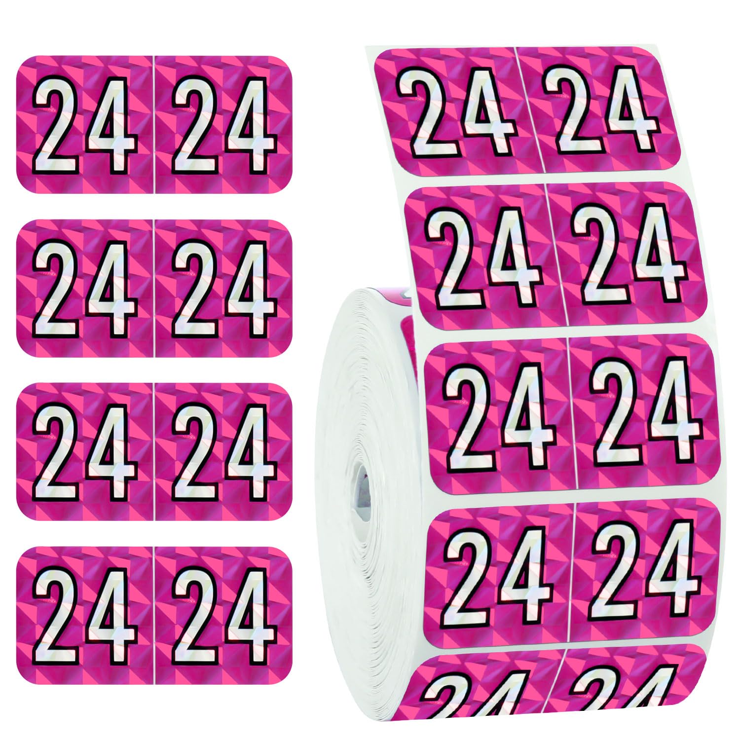 Amazon.com : 500pcs 2024 Year Stickers, 3/4x1-1/2 Inch File Folder Year ...