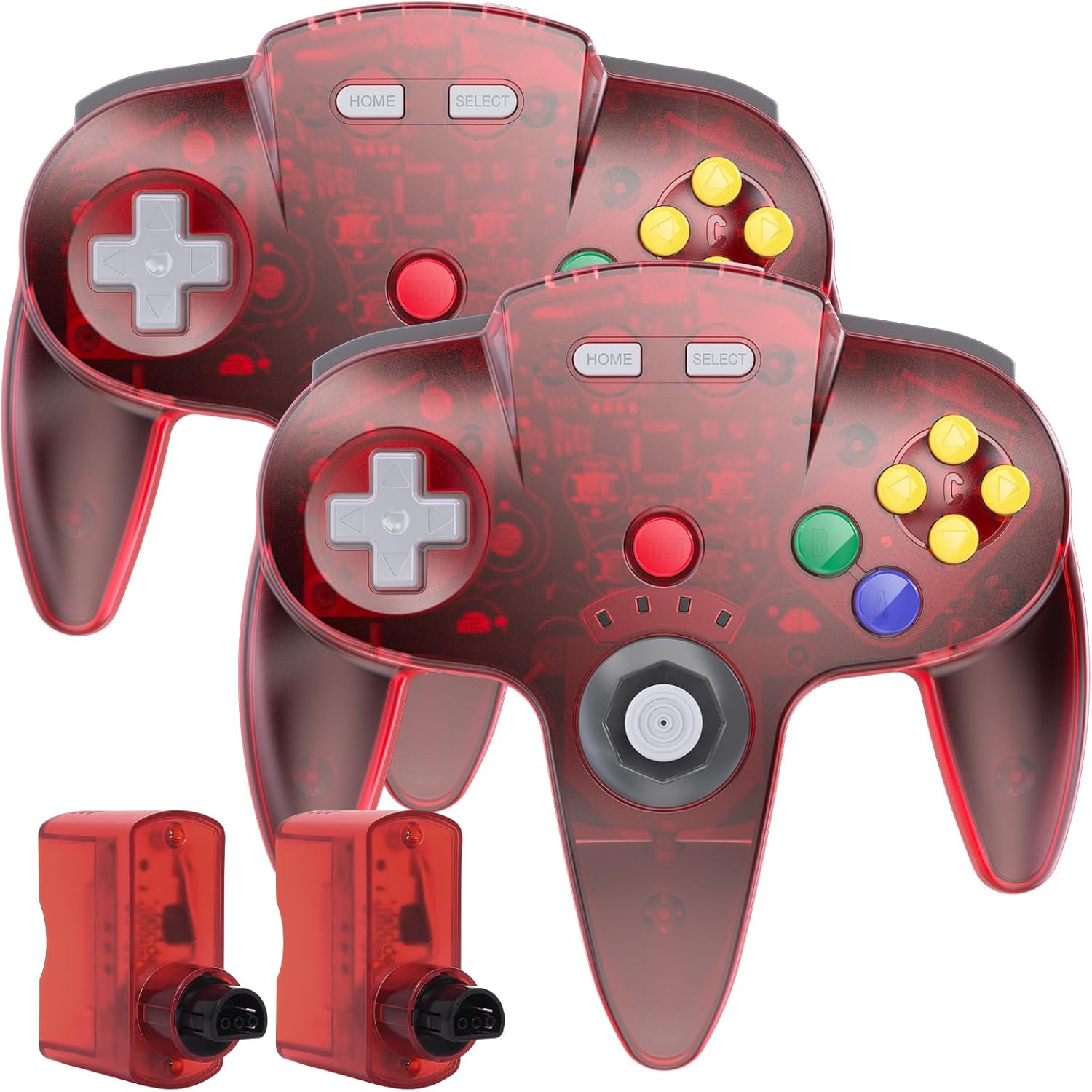 Amazon.com: SAFFUN (2 Pack) 2.4 GHz Wireless N64 Controller, N64 ...