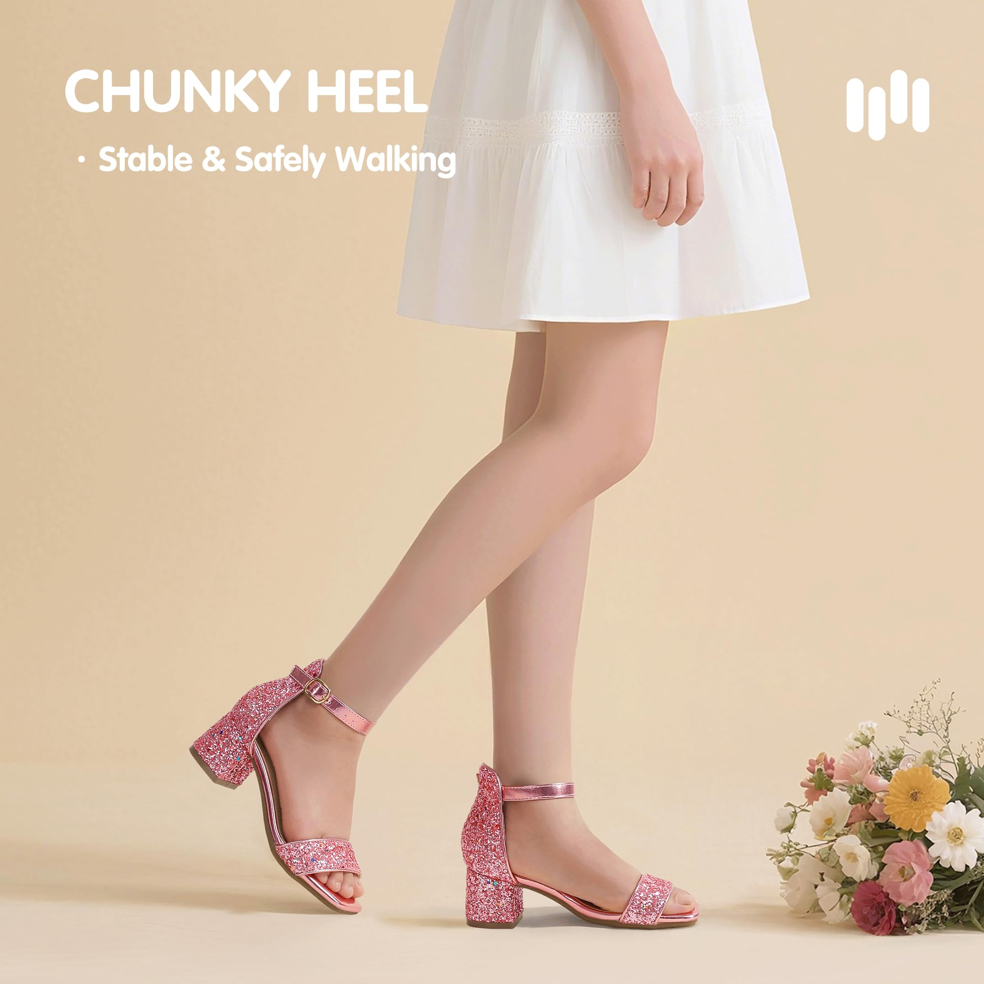 Snapklik.com : Hehainom Girls Dress Shoes Heels Sandals Little Big Kids ...