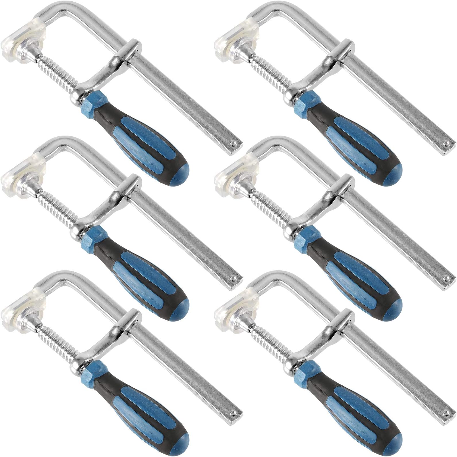 UEJYWUY 10 PCS 6 Inch Steel Bar Clamps Set, Medium Duty Quick Release F ...