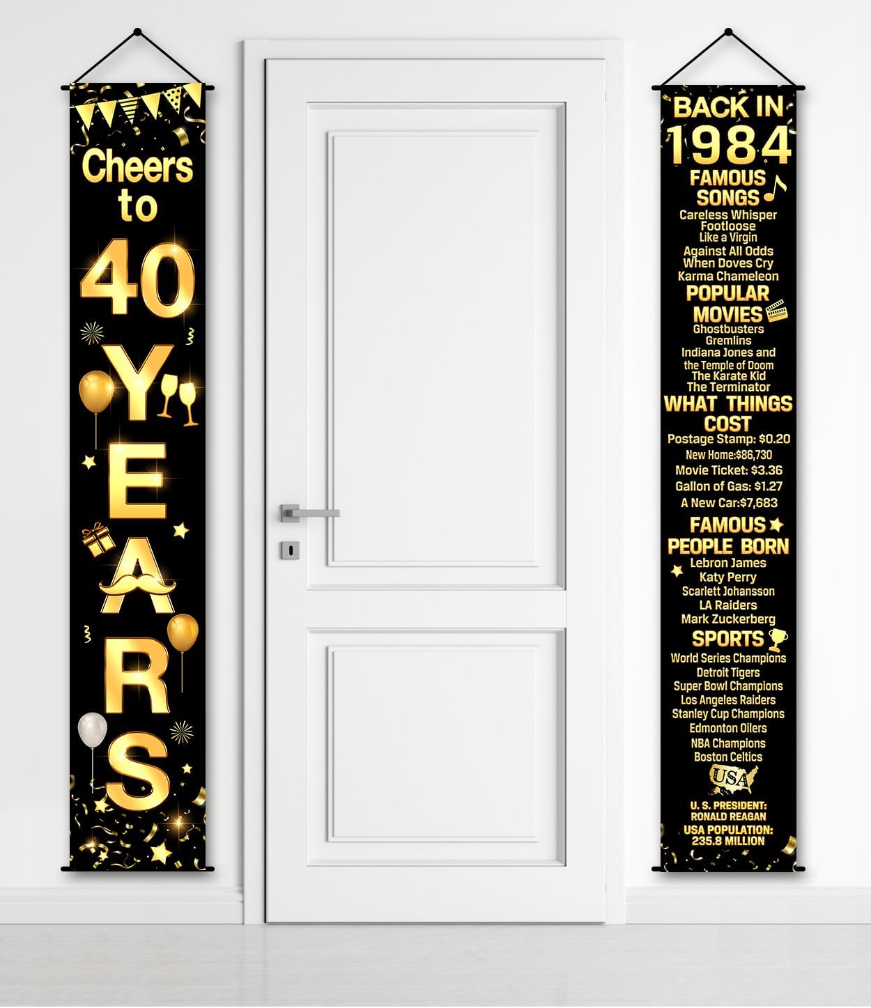 Amazon.com: Labakita Lordy Lordy Look Who's 40 Banner, Lager 40th ...