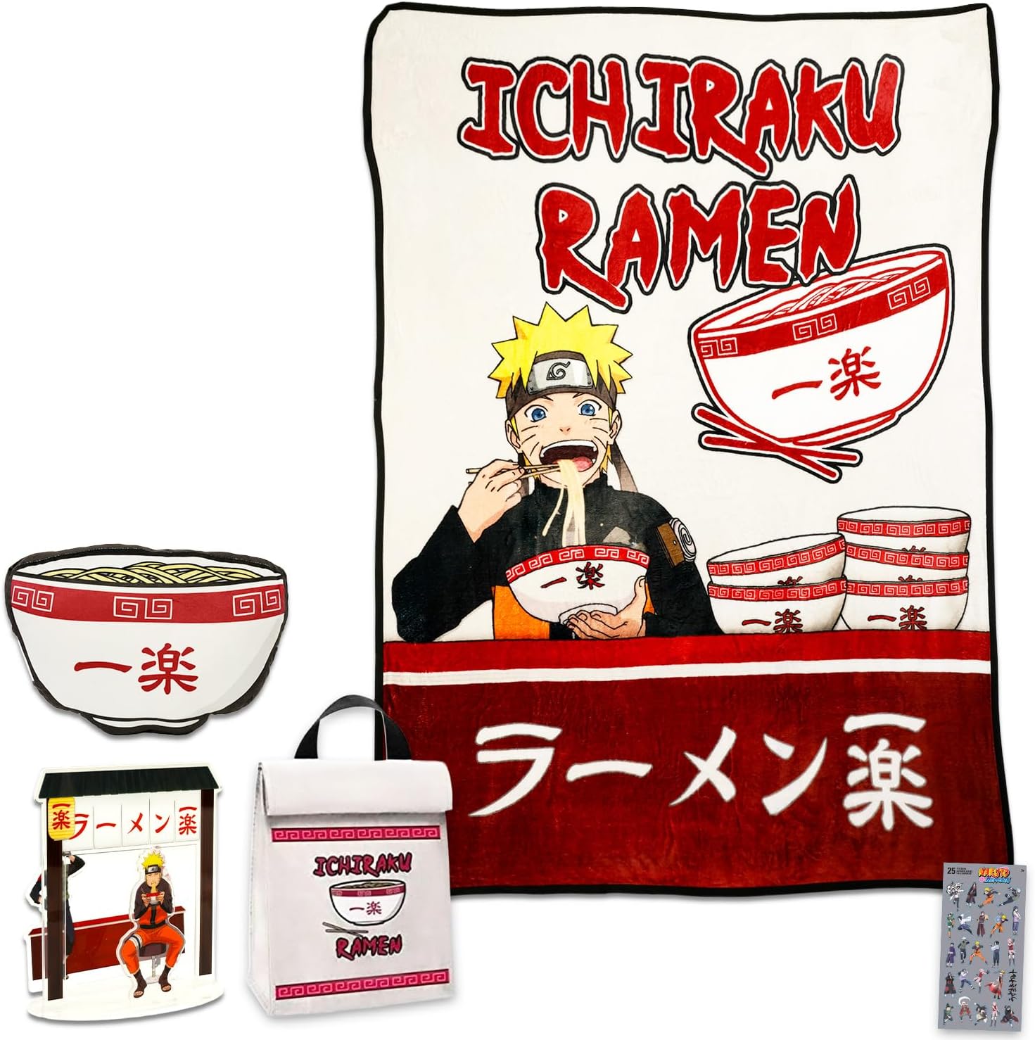 Amazon.com: Naruto Blanket Room Decor Set - 45"x60" Cozy Fleece Anime ...