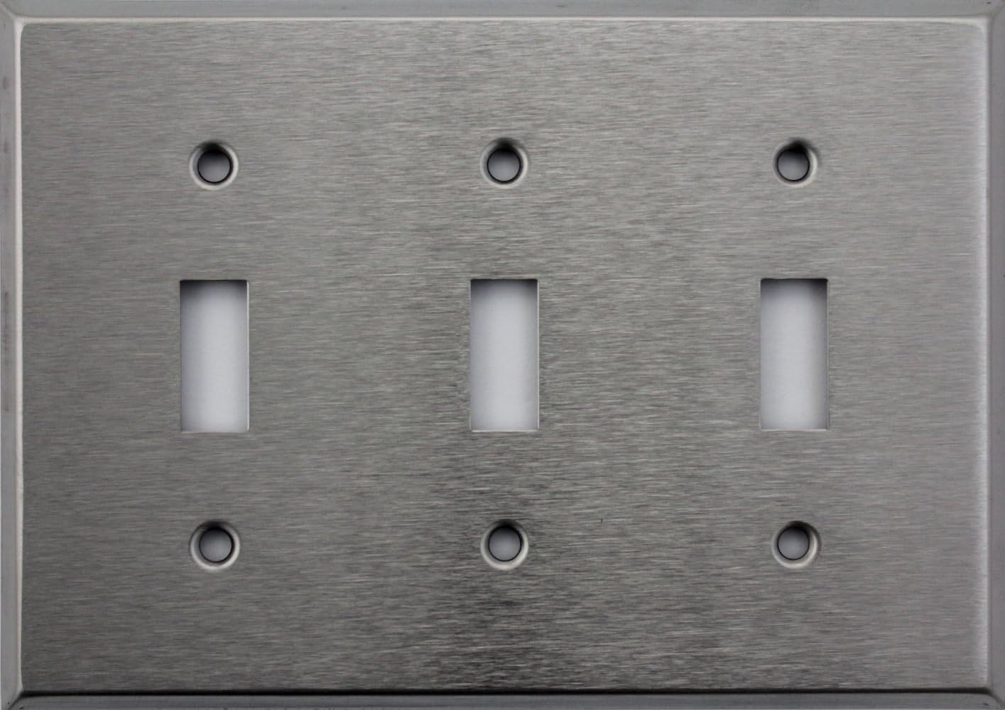Brushed Satin Stainless Steel 1 Single Gang Wall Plate for 2 Despard ...