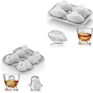 Amazon.com: ACOOKEE Penguins Ice Cube Tray Fun Shapes, Odd Novelty Cute ...