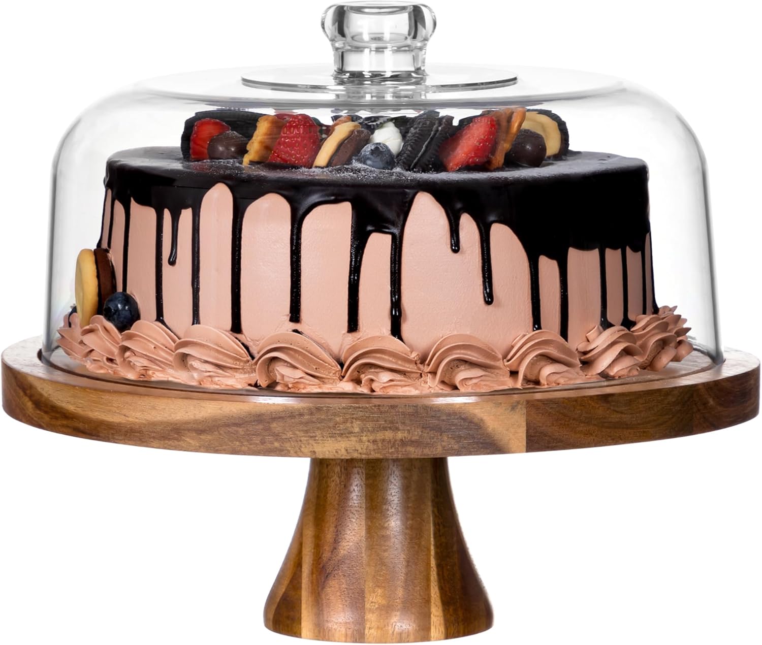 Amazon.com: HBlife Cake Stand with Lid Multifunctional Cake Stand with ...