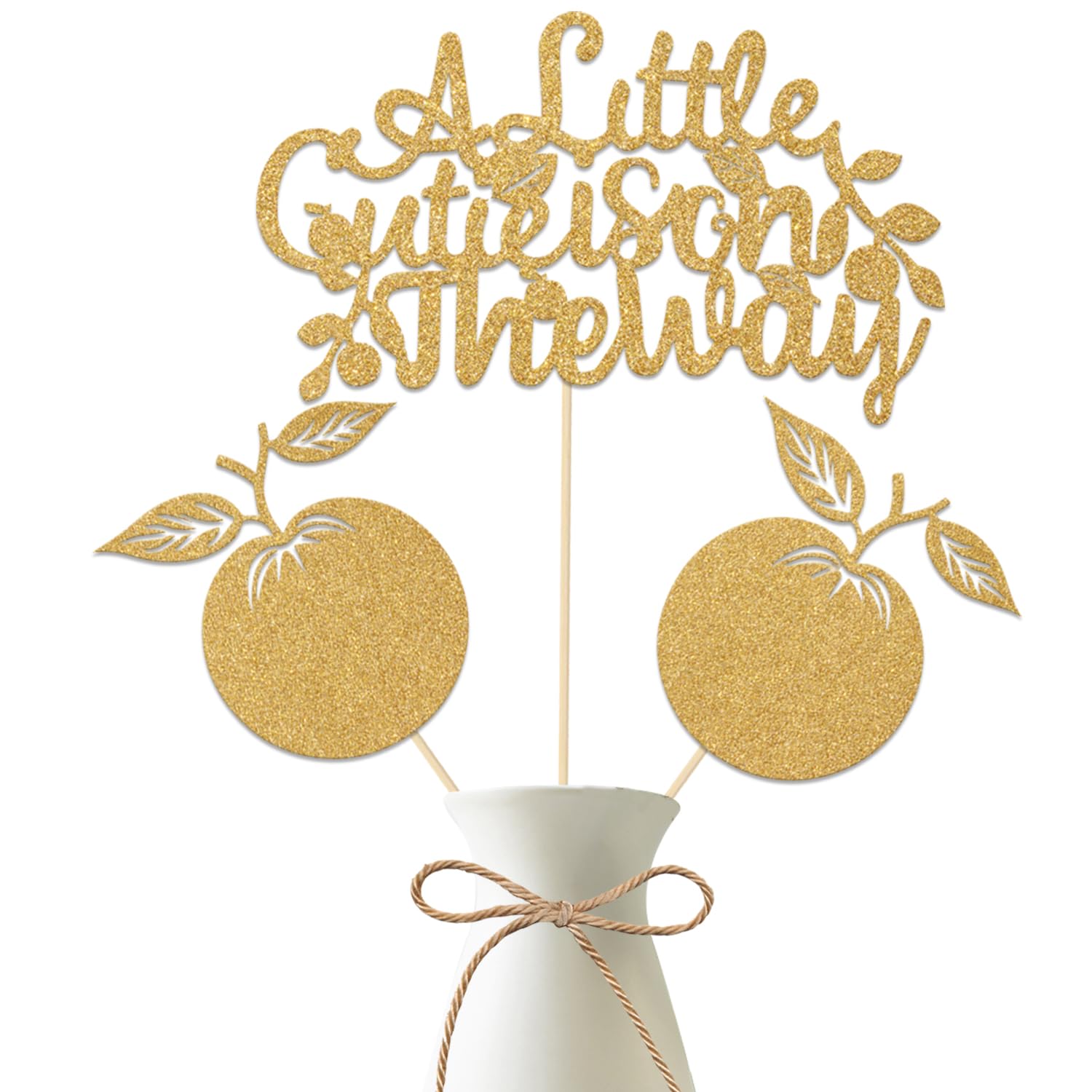 Amazon.com: A Little Cutie Is On The Way Centerpiece Sticks,Cutie Baby ...