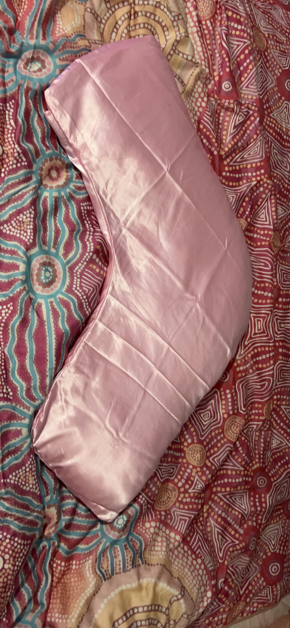 Silky Soft Satin V/U/Tri/Boomerang/Maternity Shaped Pillowcase - Double ...