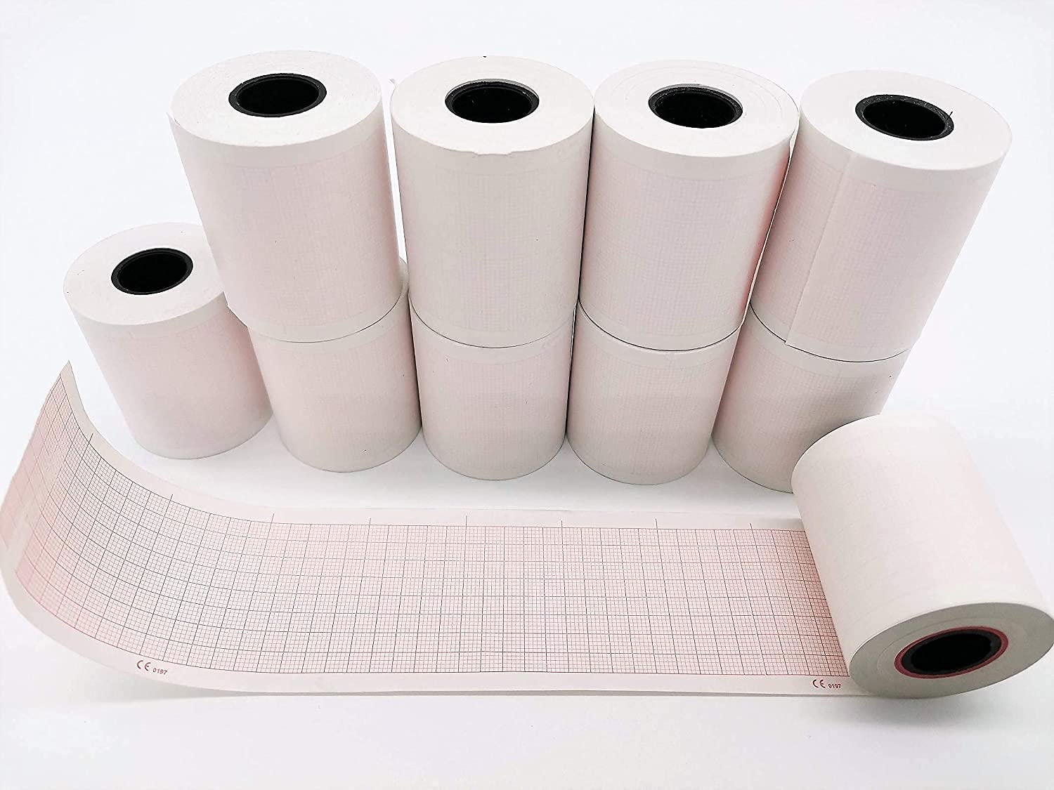 Buy LongTeco 10 Rolls ECG Paper EKG Paper For ECG Machine 50