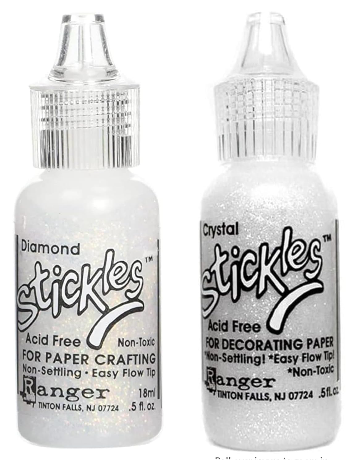 Amazon.com: Ranger Stickles Glitter Glue Bundle - Diamond 0.5 oz ...