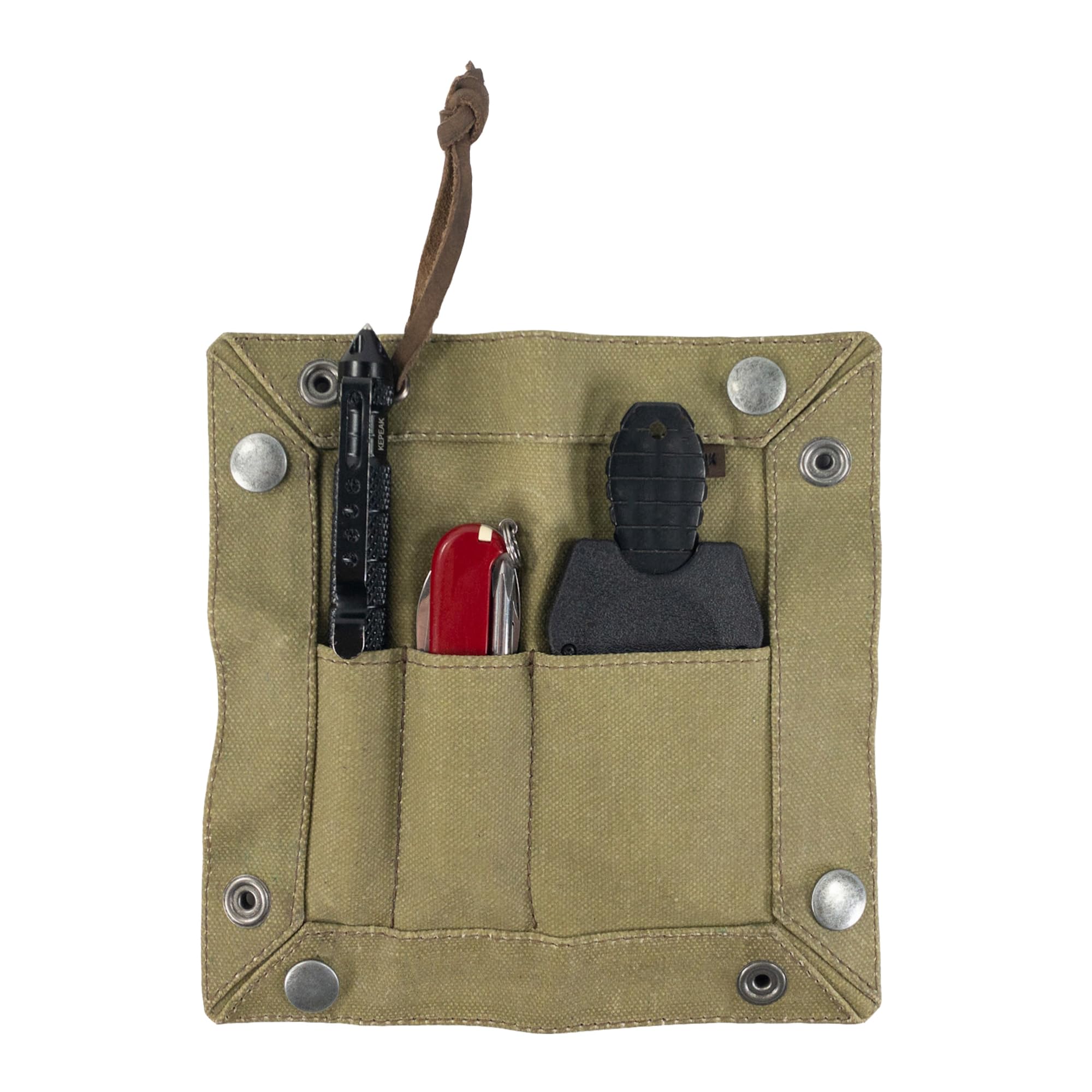 Amazon.com: Hide & Drink, EDC Rustic Catchall with Extra Slots, Valet ...