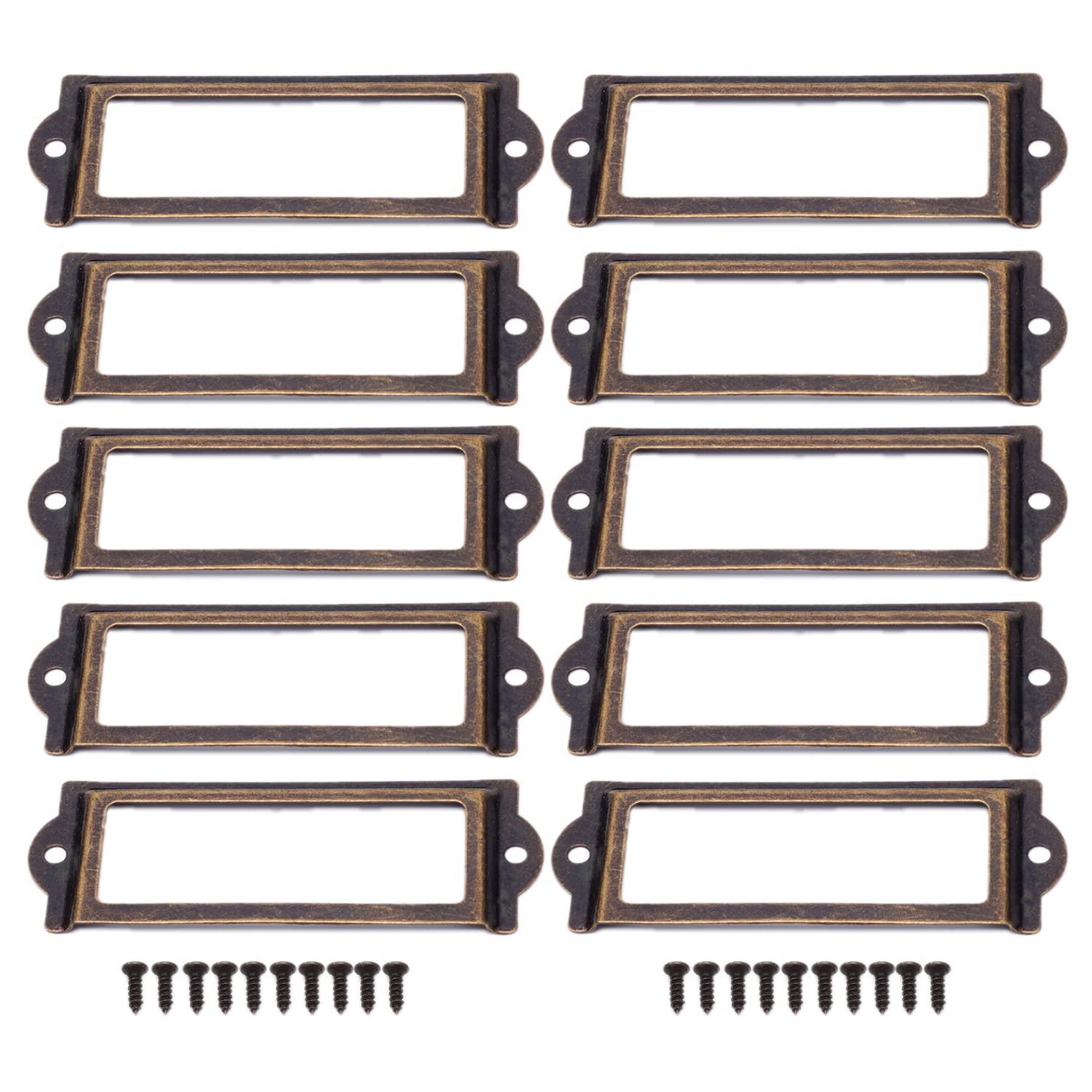 Metal Label Holders For Cabinets Nickel Plated Metal Label/card Holder