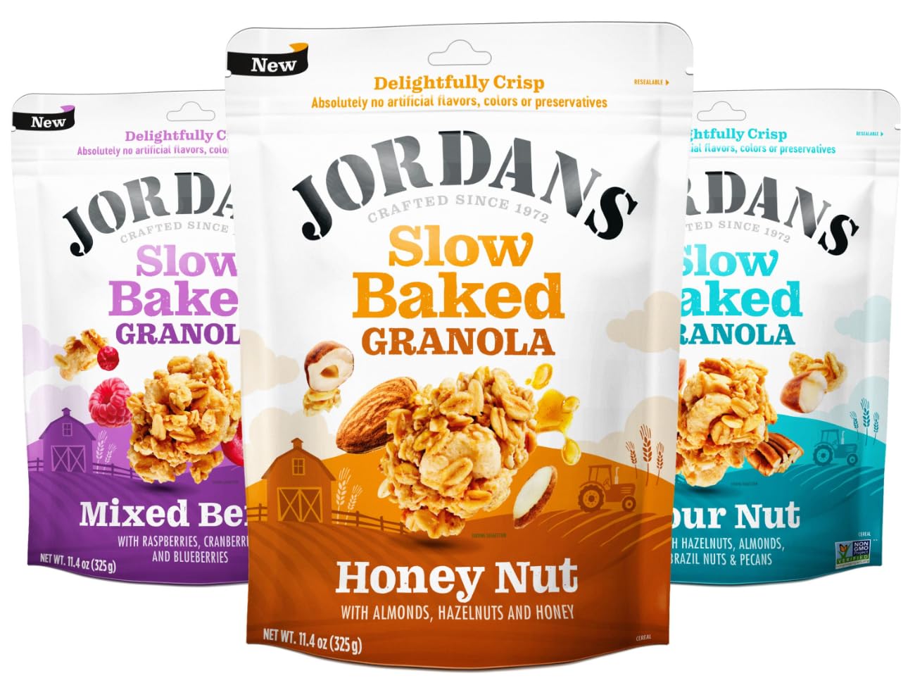 Amazon.com: Jordans Slow Baked Granola | Variety Pack | Mixed Berry ...