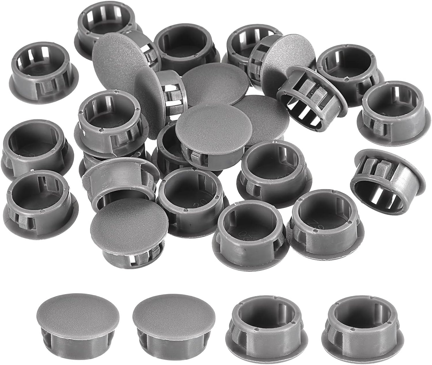 sourcing map 20mm(25/32") Plastic Hole Plugs, 26Pcs Flush Type Panel ...