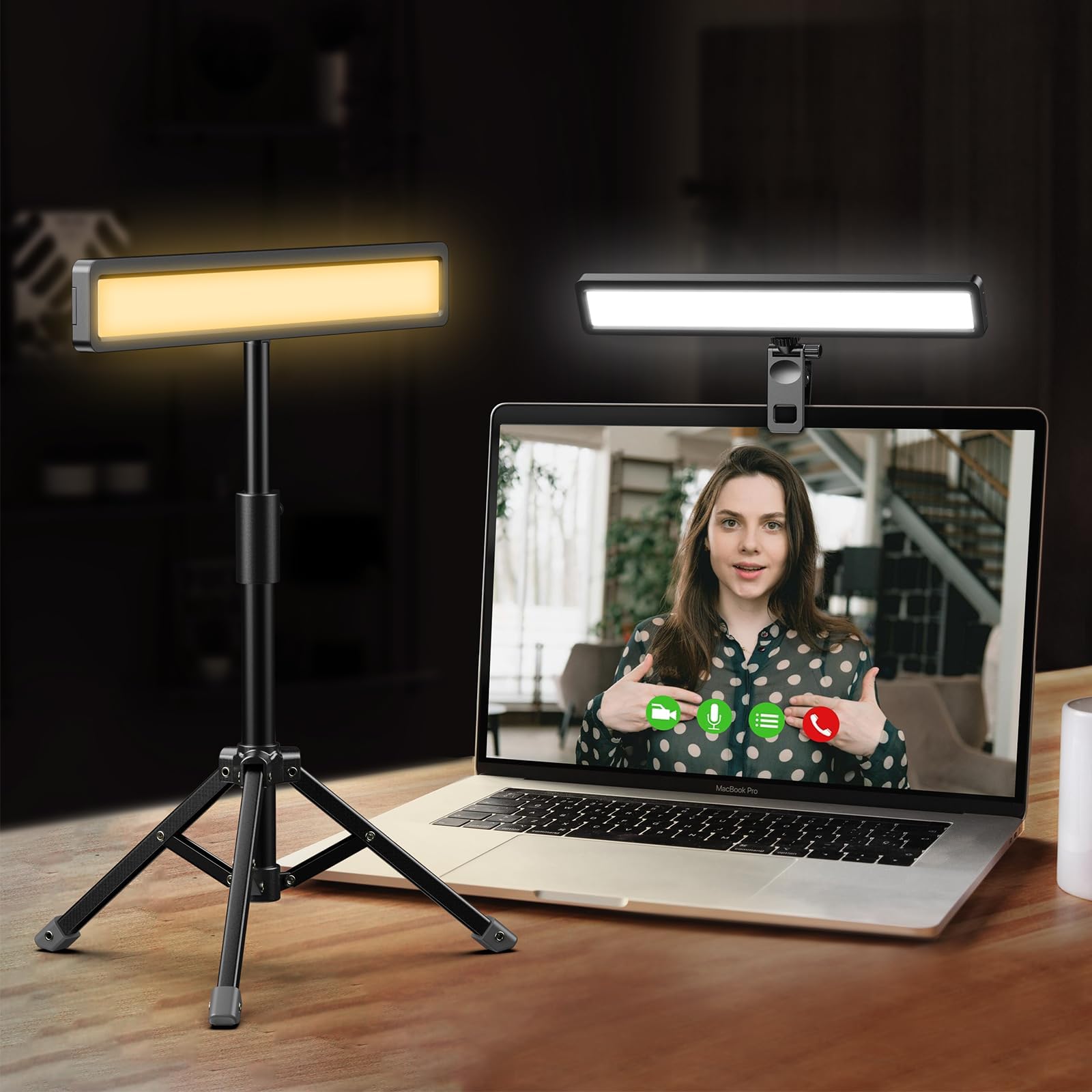 Amazon.com : Video Conference Lighting with Tripod for Laptop&Computer ...