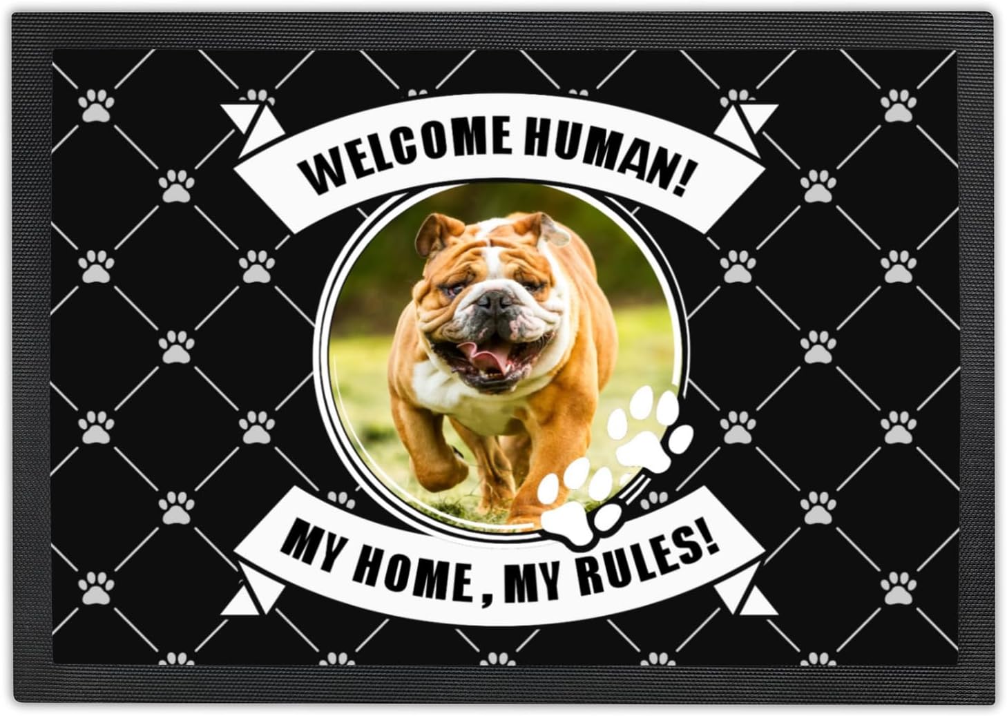 Amazon.com: Sentiment House Personalized Dog Door Mat with Photo and ...