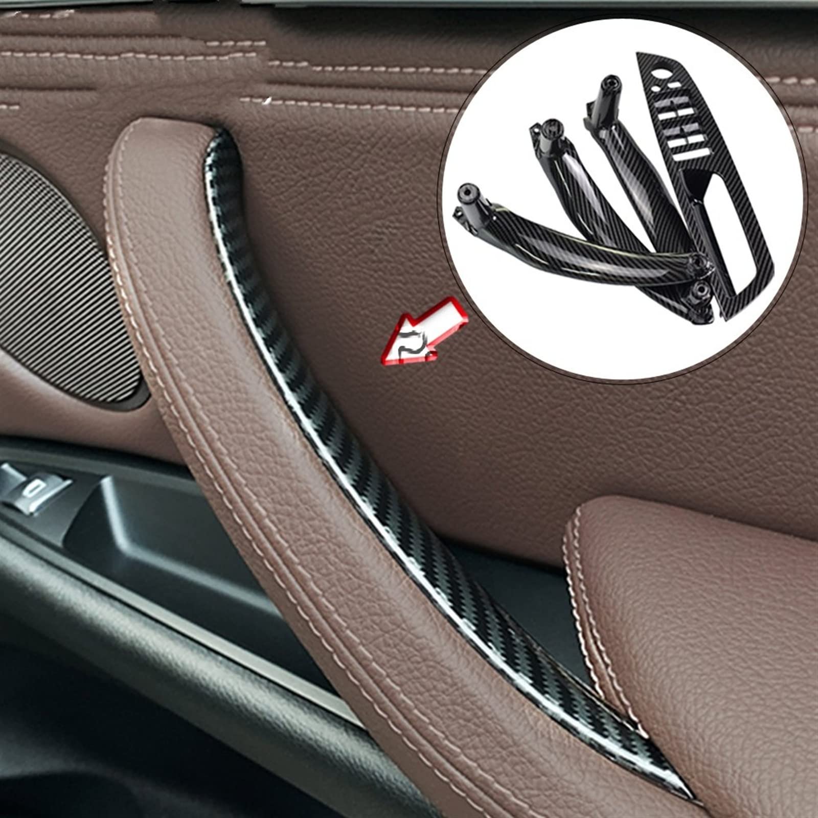 Brushed Billet Aluminum Interior Inside Car Door Pulls Grab, 55% OFF