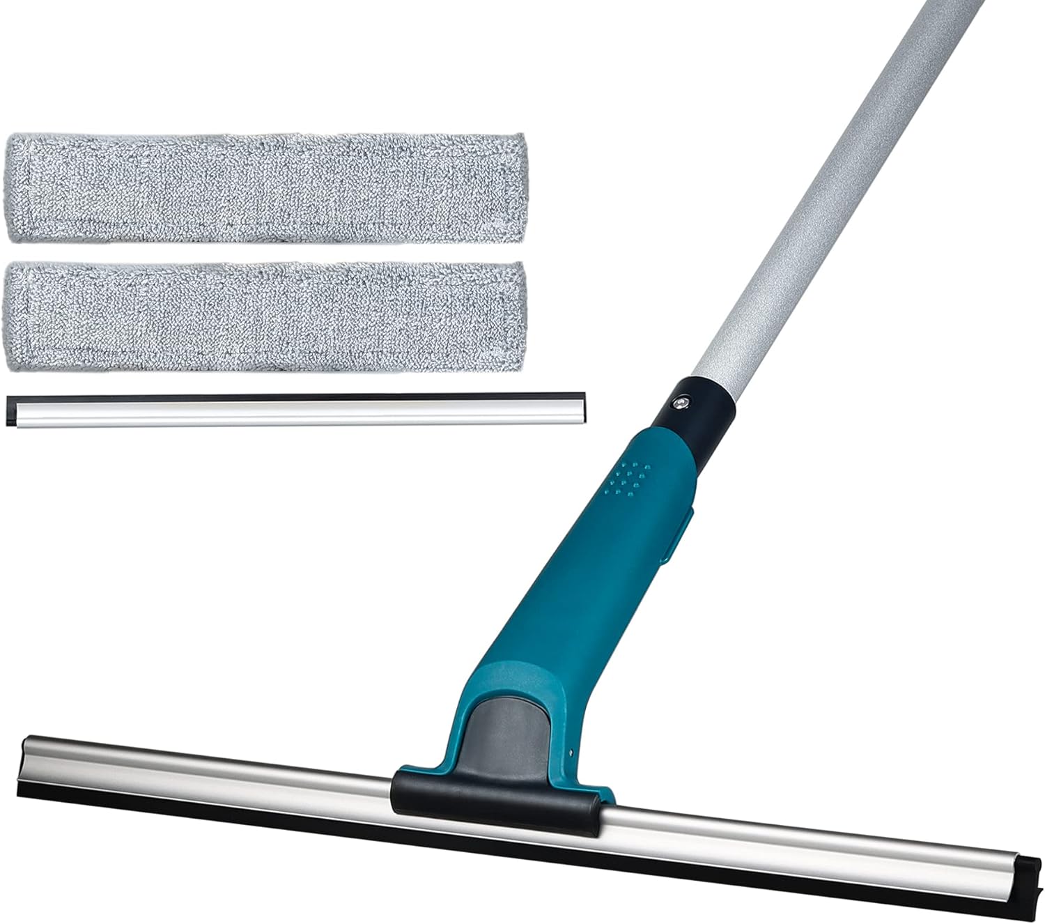 Amazon.com: JEHONN Floor Squeegee Broom with 60 Inches Long Handle ...