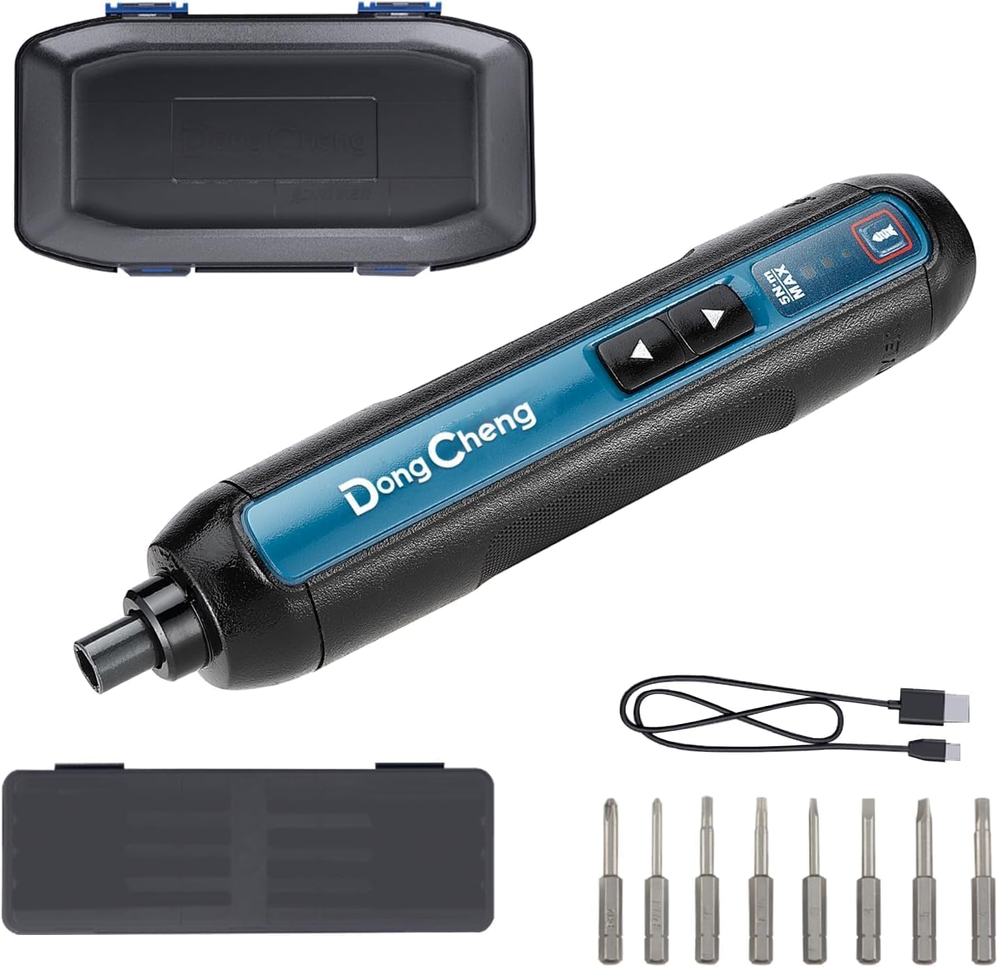 DongCheng 4V Cordless Electric Screwdriver, 2000mAh Battery Powered ...