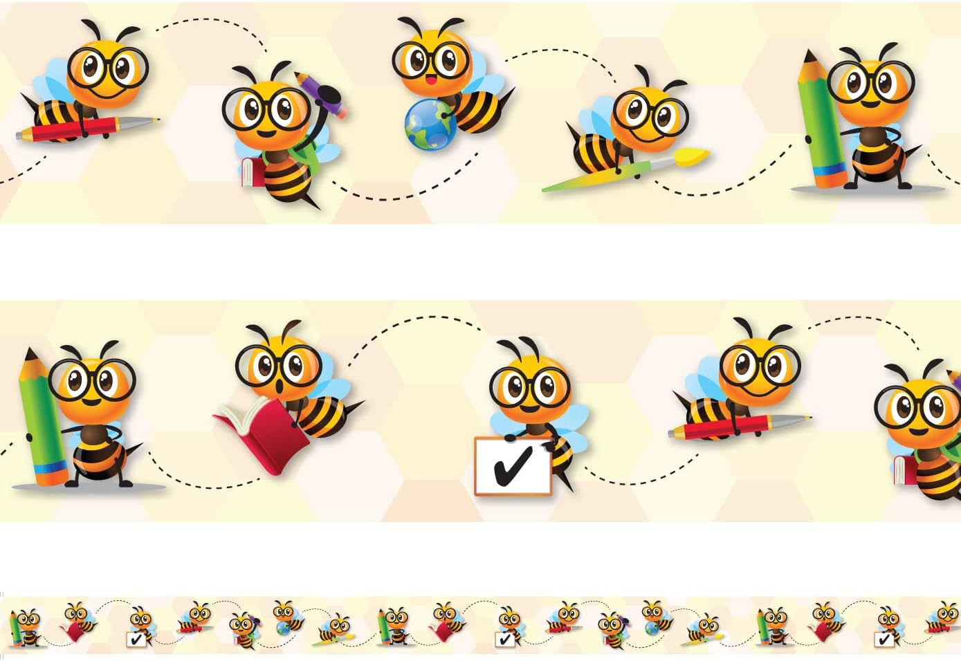 Busy Classroom Bees Display Borders/Trimmers. Packs of 12 metres ...
