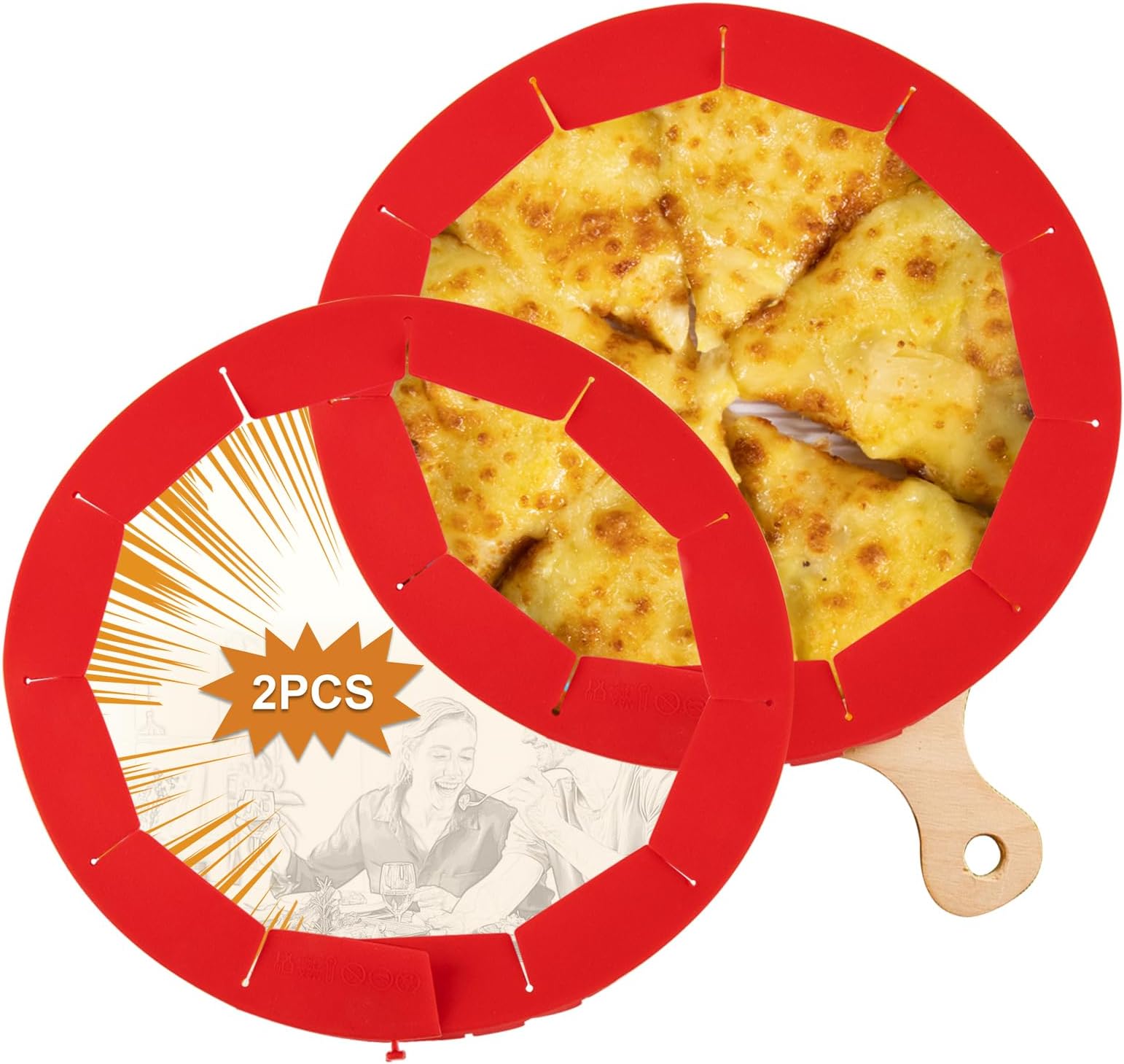 Amazon.com: HOHUIGO Silicone Pie Crust Shield, Adjustable Bake Crust ...