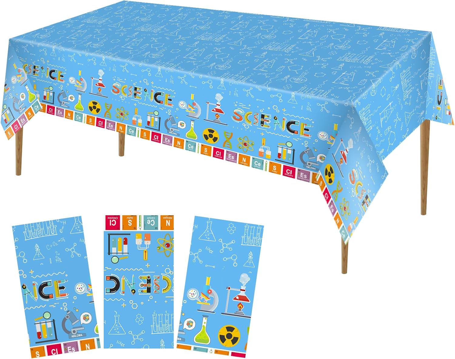 Amazon.com: NKM 3 Pcs 107.8 x 51.2in Science Laboratory Party ...