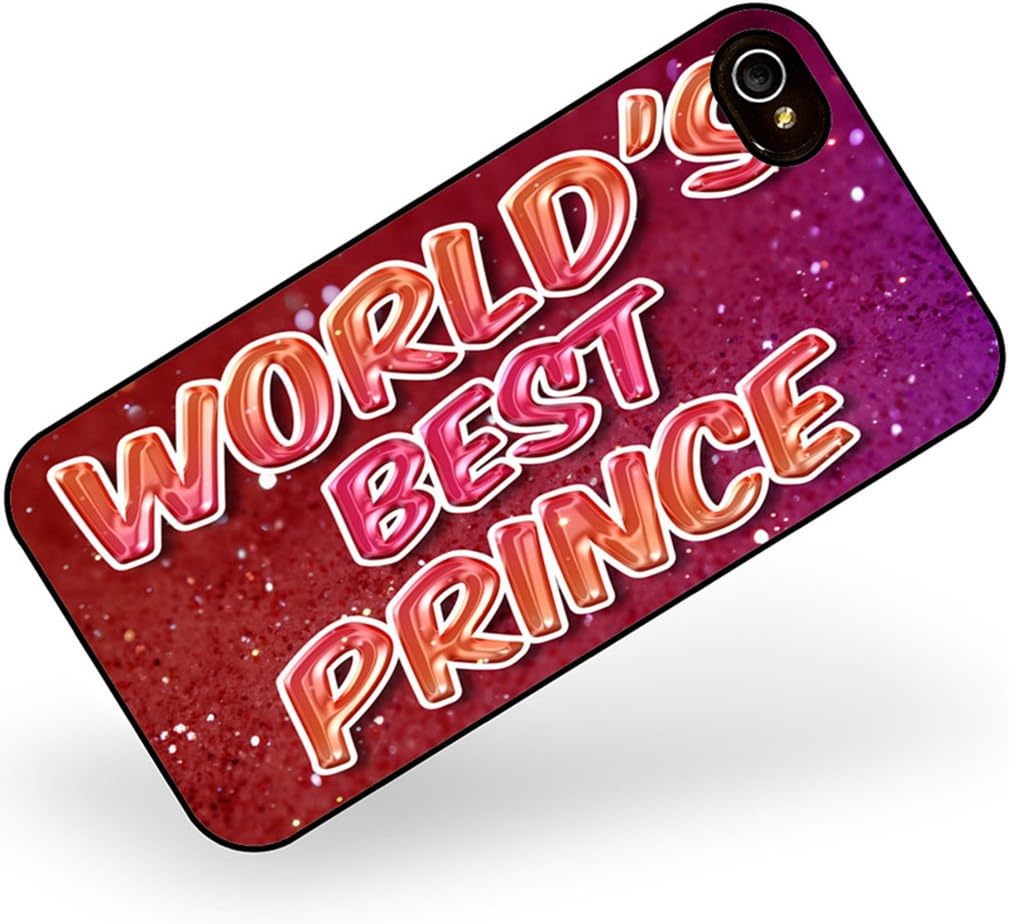 Amazon.com: Rubber Case for iphone 4 4s Worlds best Prince, happy ...